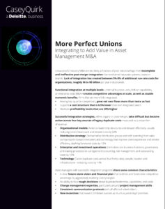 Asset Management M&A Perspectives from Casey Quirk/Deloitte | Warren ...